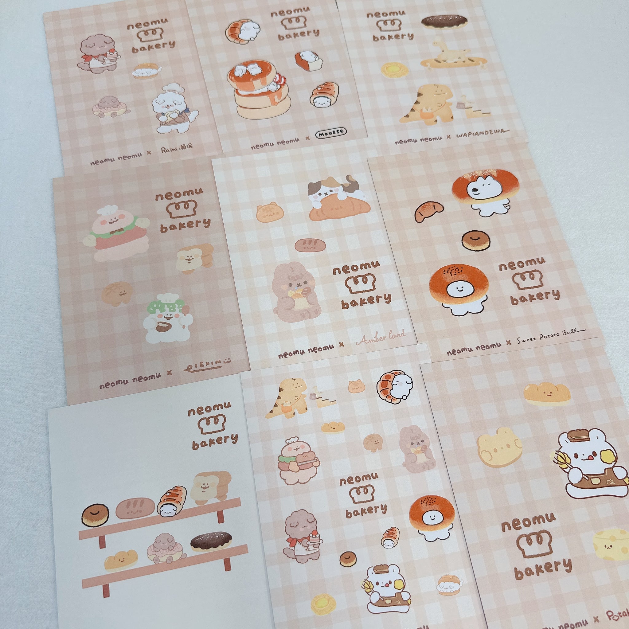 neomu bakery 聯名合作明信片set (共9張） | neomu neomu_