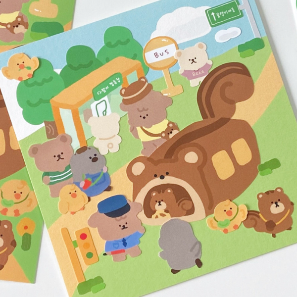 Moominzy / Forest Bus Stop stickers 貼紙 | neomu neomu_