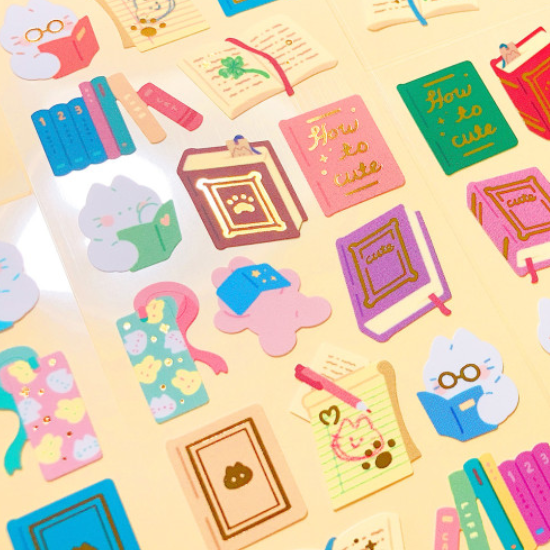 manta box / Glittering Cat Library sticker貼紙 | neomu neomu_