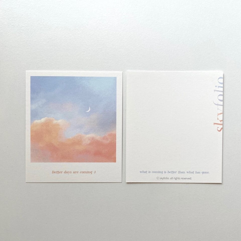 Skyfolio / coral cloud - better days card | neomu neomu_
